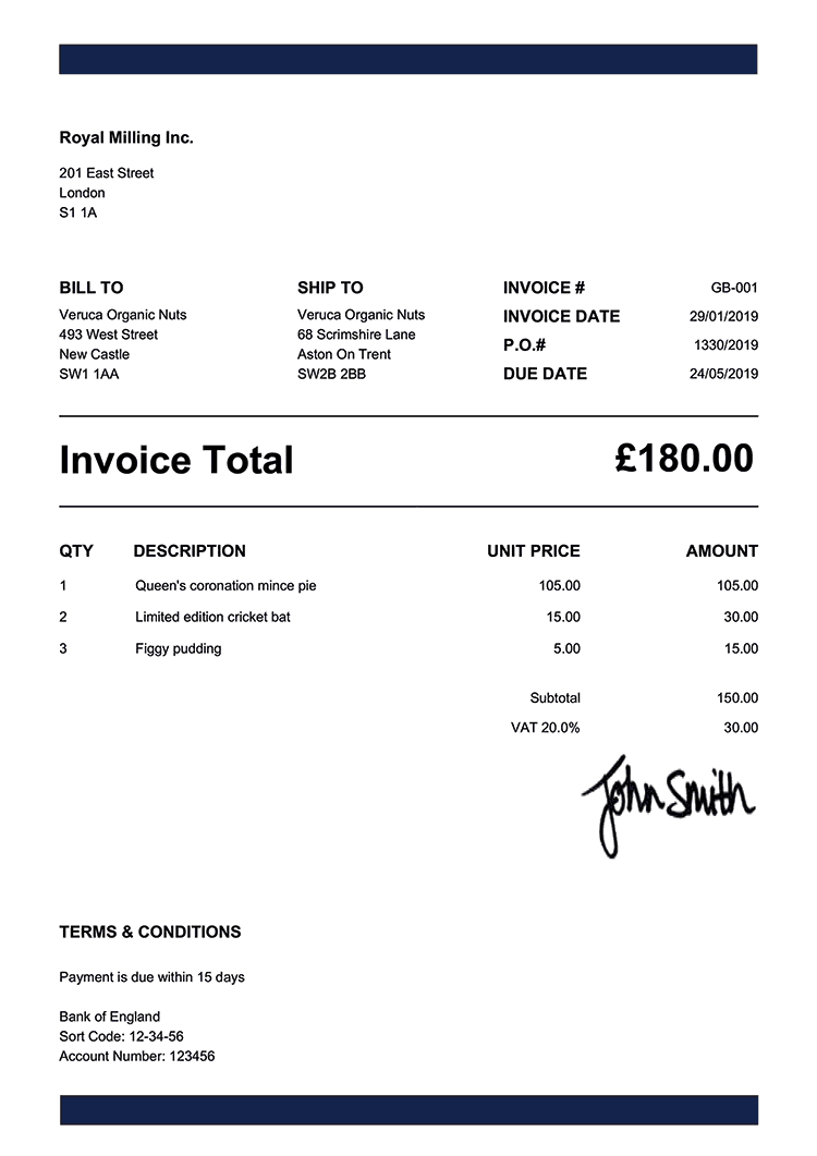 Invoice Templates | Create Free Invoices in Seconds