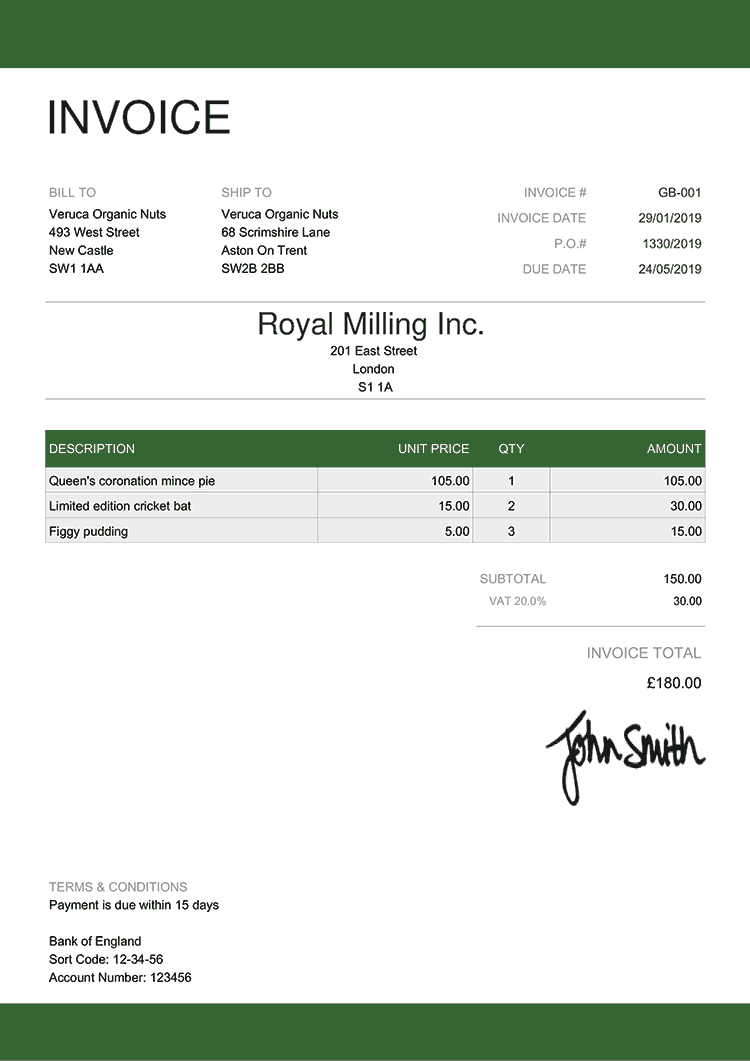 Invoice Templates | Create Free Invoices in Seconds