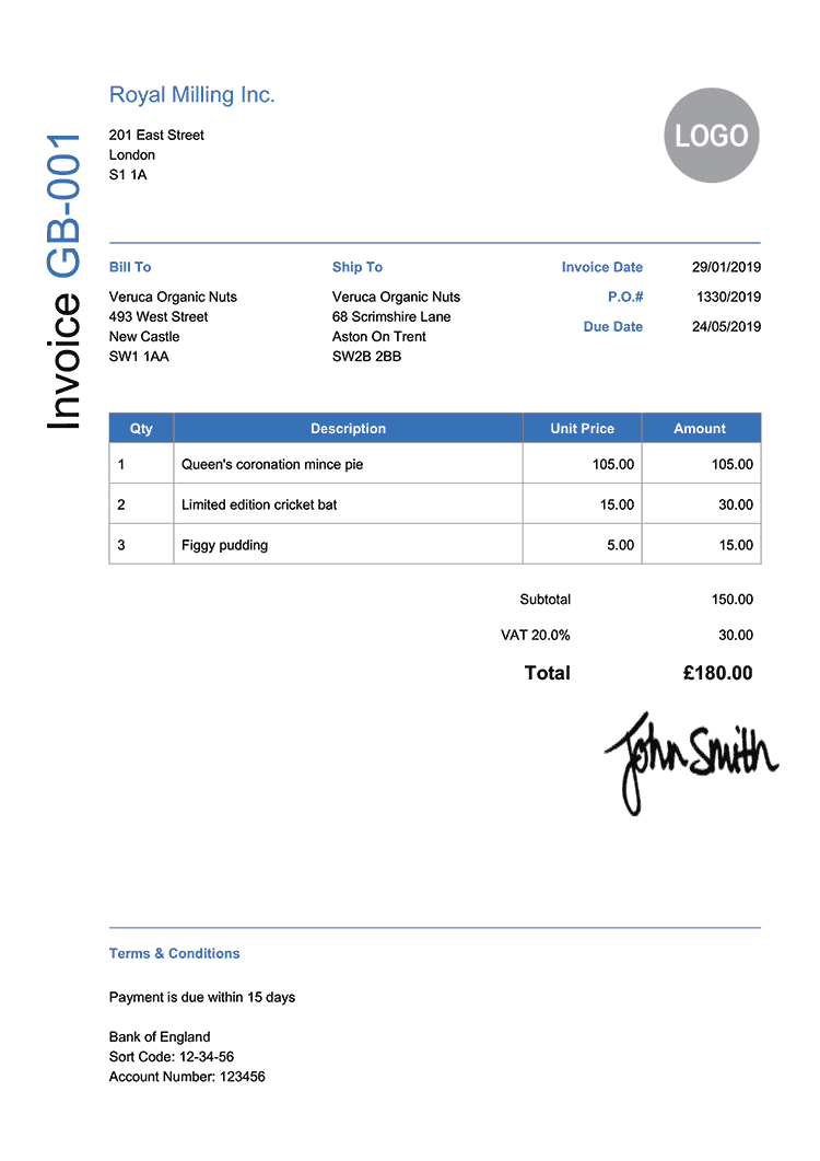 Invoice Templates | Create Free Invoices in Seconds