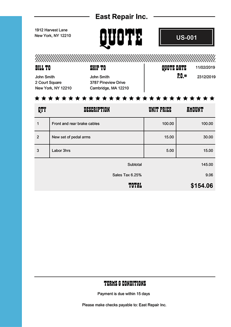 Quote Templates | Create Free Quotes in Seconds